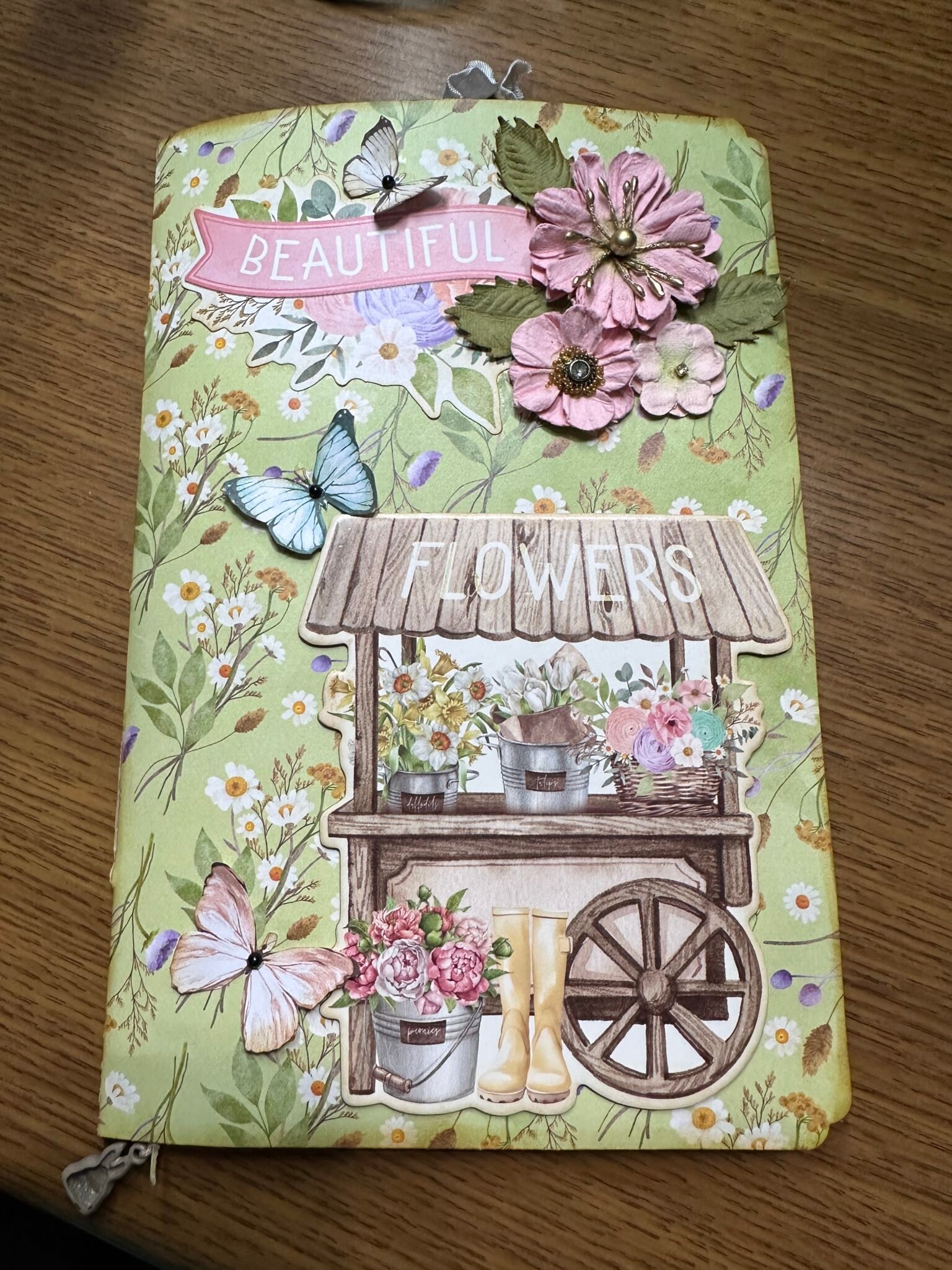 Journal Made Using 12x12 Scrapbook Paper - JournalsbyME