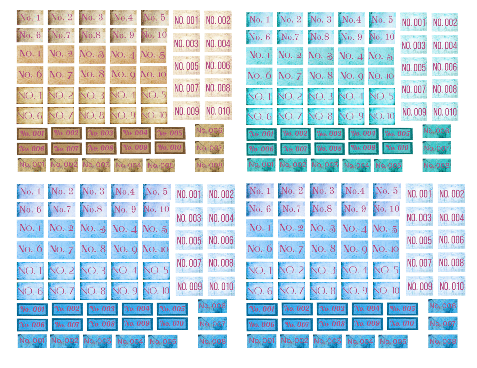 Friday Freebie 32726 - E's Favorite Numbers - JournalsbyME